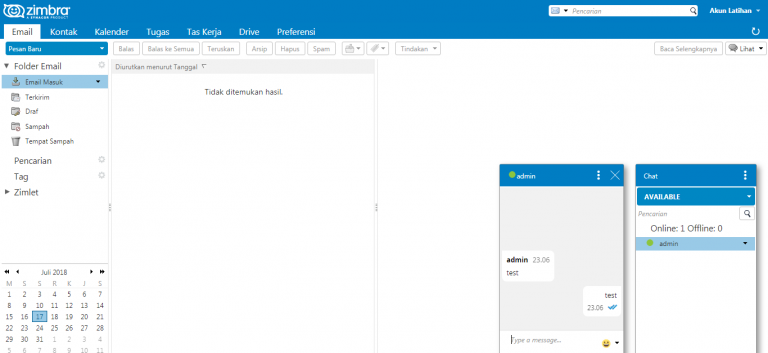 Cara Menggunakan Fitur Chat Pada Zimbra - Saadwebid