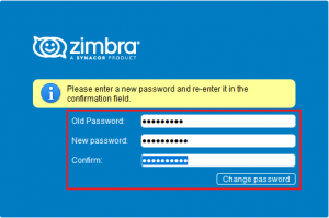 Merubah Password Akun di Web Client Zimbra - Saadwebid
