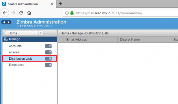 Cara Membuat Distribution List di Zimbra - Saadwebid